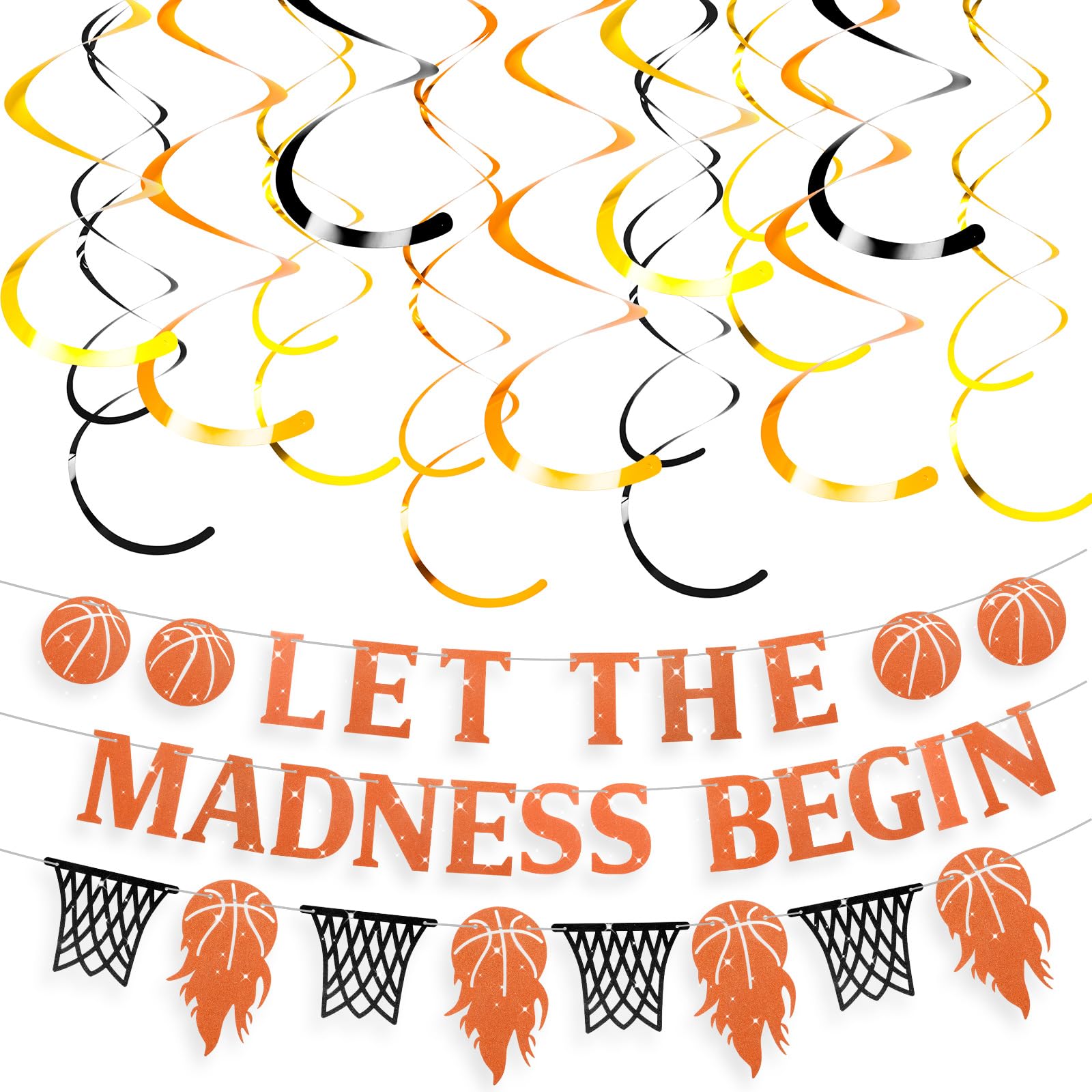 Amazon.com: Yeaqee Let the Madness Begin Hanging Decorations Madness ...