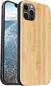 Amazon.com: Wuorenm Bamboo Natural Bamboo Case Compatible with iPhone ...