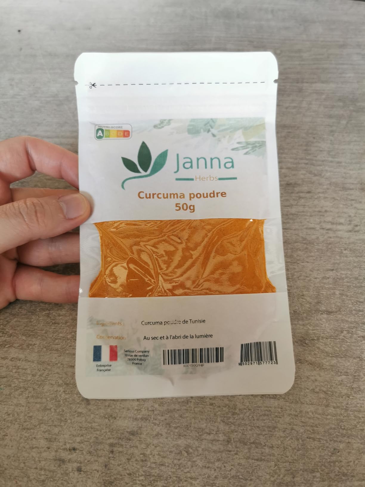 Curcuma poudre | 50g | sachet refermable et recyclable | Anti ...