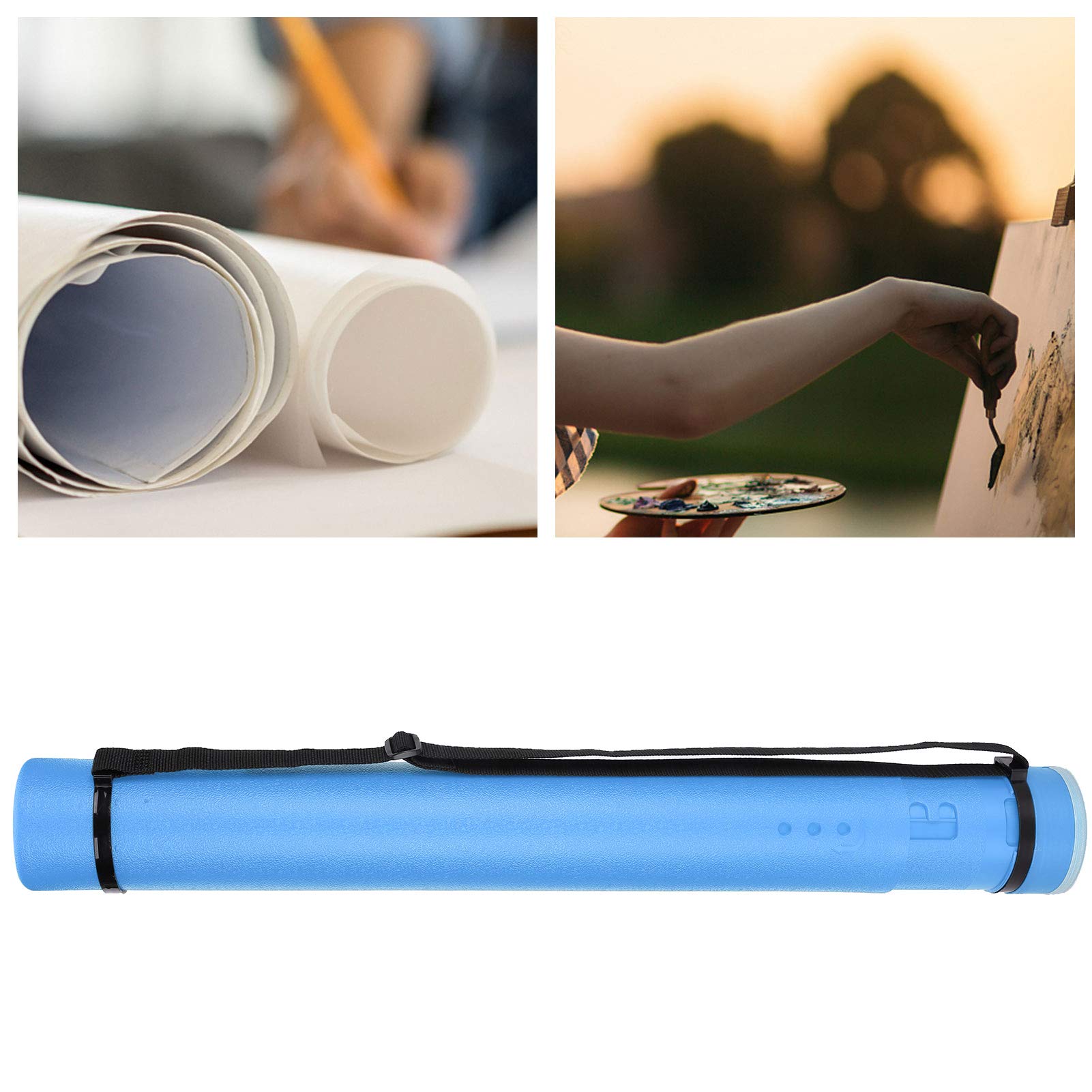 Poster Tube A0 Expandable Telescopic Art Blueprint Plastic Storage ...