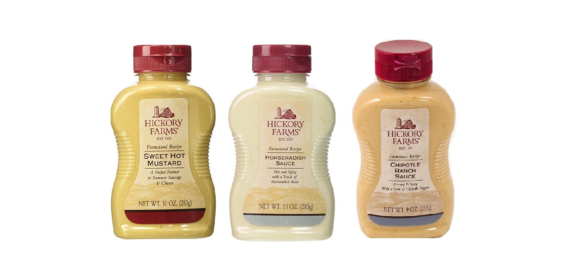 Amazon.com : Hickory Farms Sweet Hot Mustard, Horseradish Sauce and ...