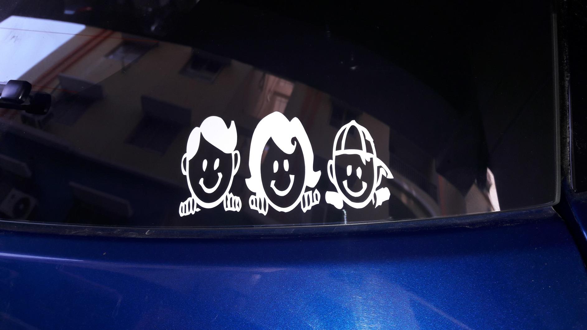 isee360 Peeping Family Vinyl Car Stickers & Decals l x h (30.00 x 5 ...