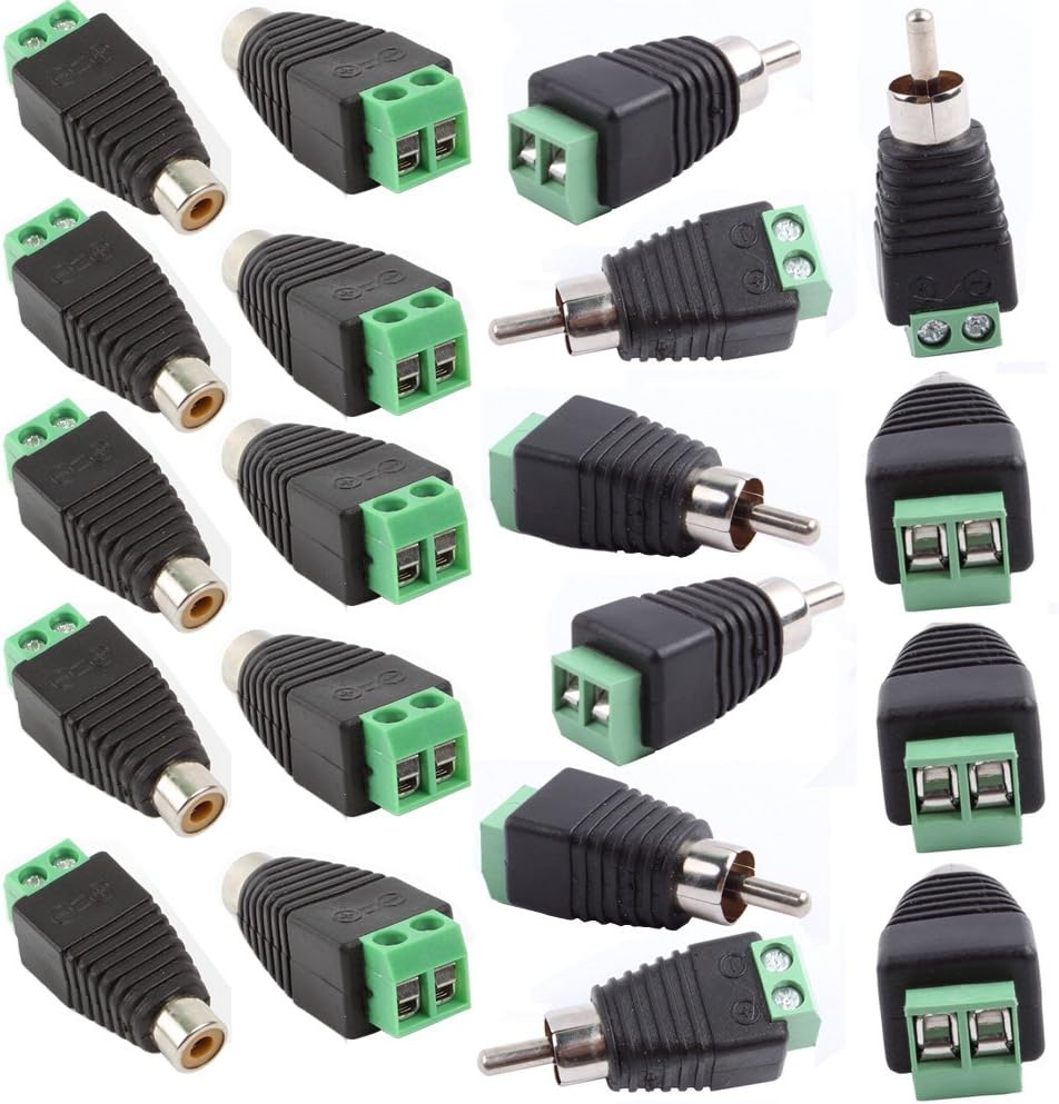 Amazon.com: MOBOREST RCA Cable Audio Adapter, Phono RCA Male Plug to AV ...