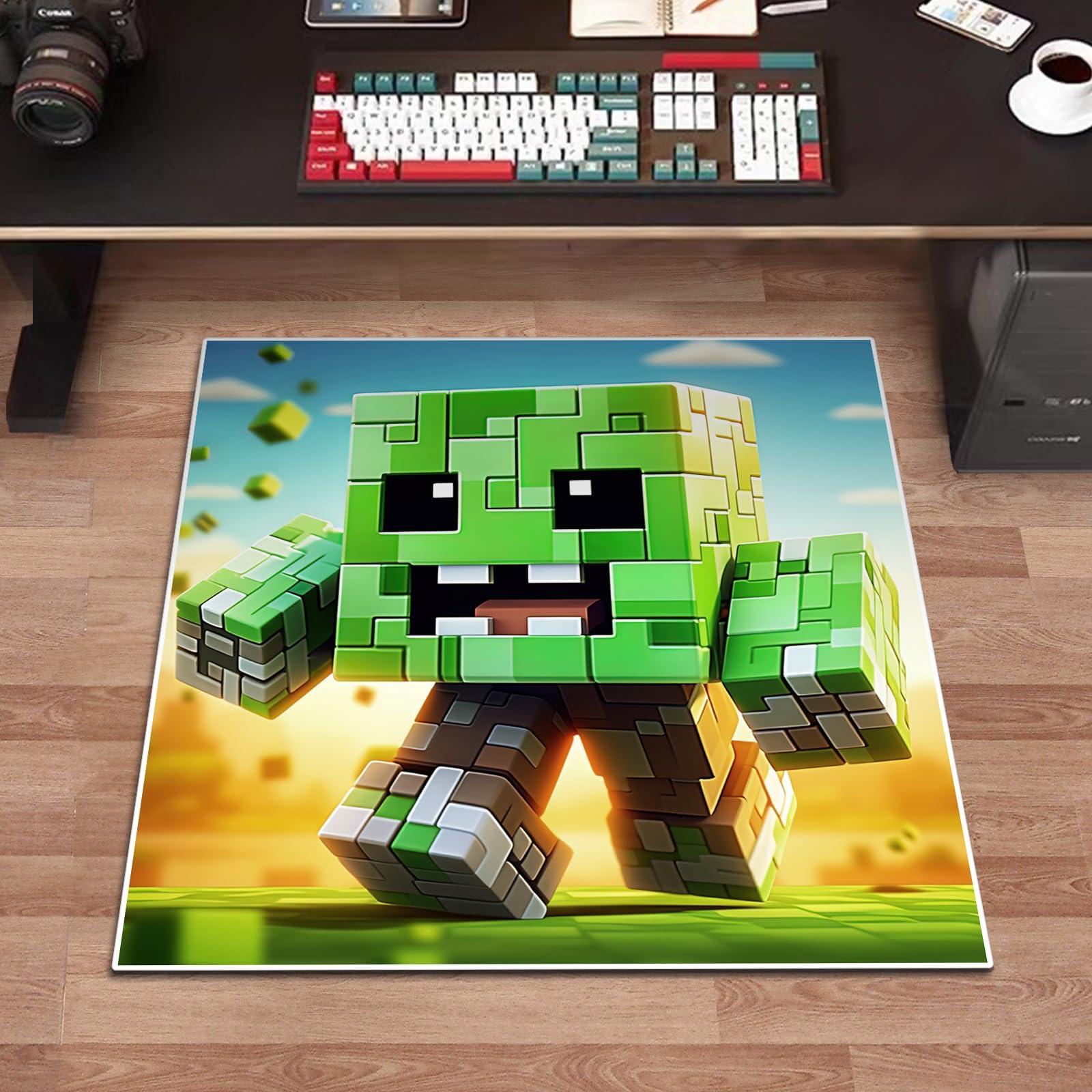 Amazon.com: Ukonic Minecraft TNT Block Square Area Rug | Official Video ...