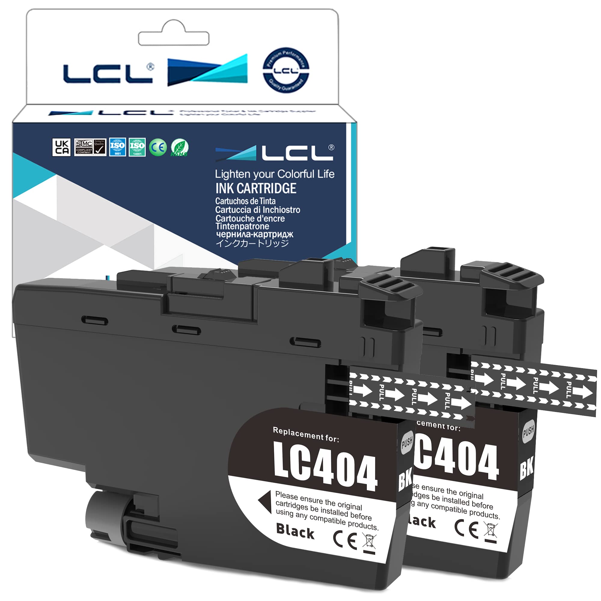 Amazon.com: LCL Compatible Ink Cartridge Replacement for Brother LC-404 ...