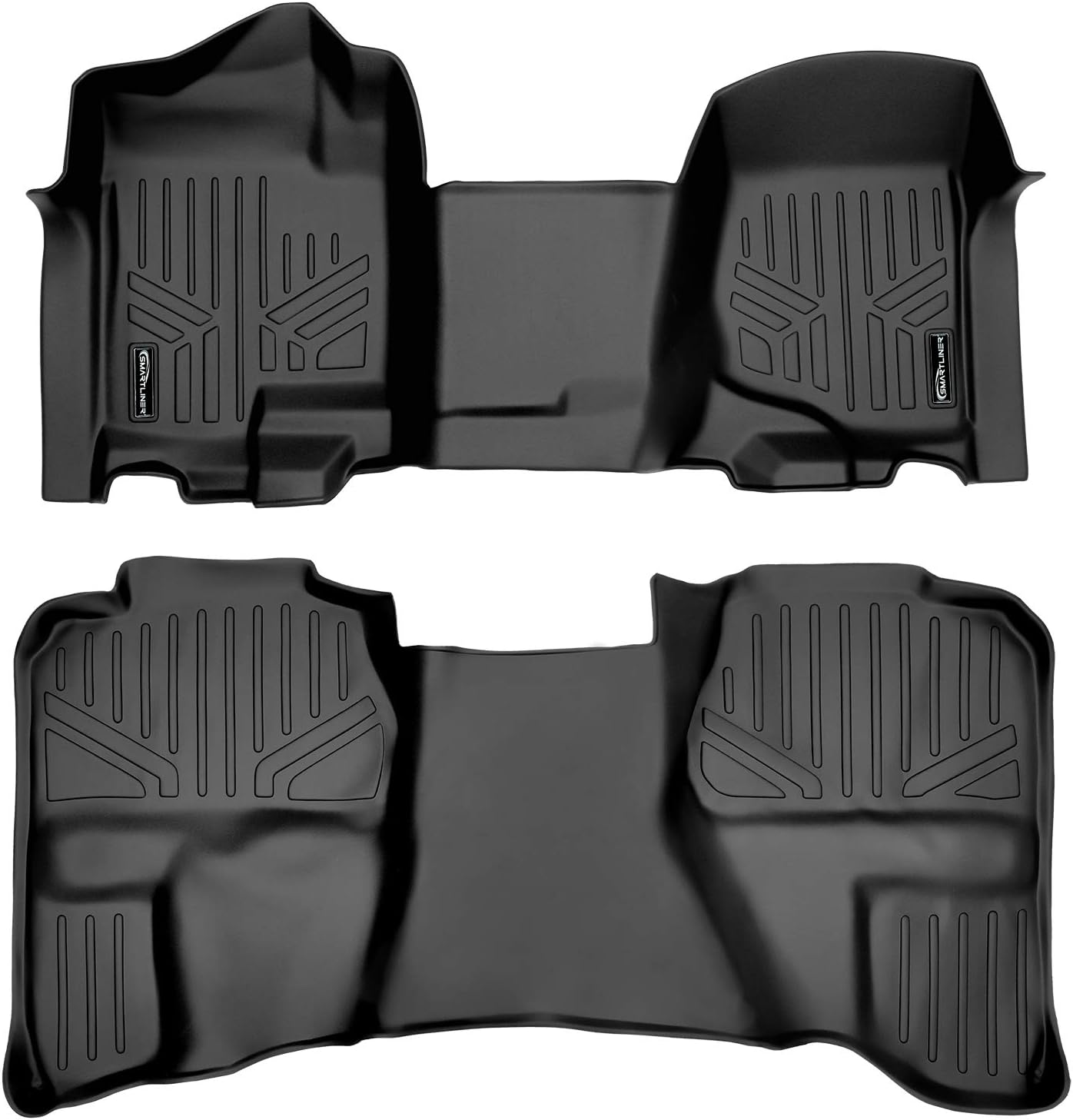 Amazon.com: SMARTLINER Custom Fit Floor Mats 2 Row Liner Set Black for ...