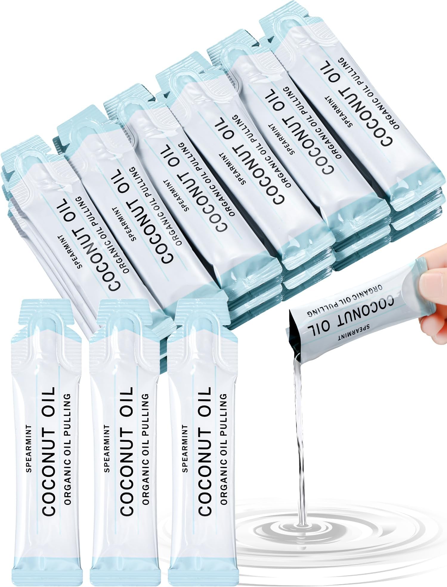 Amazon.com : Keeko - Natural/Organic Oil Pulling Sachets (Morning Mint ...