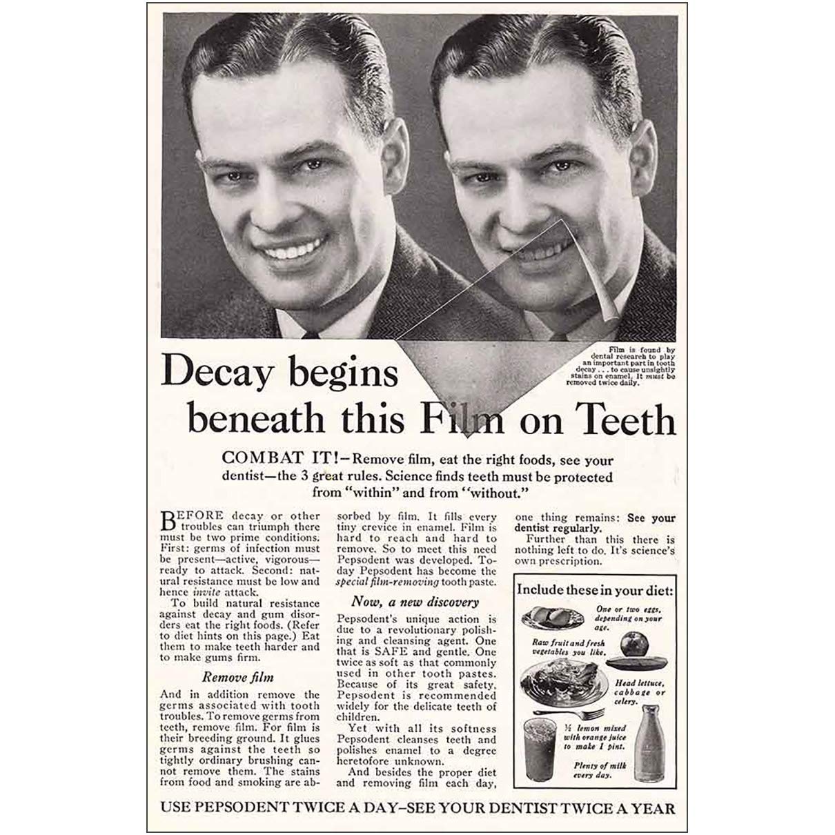 Pepsodent Toothpaste Advertisement