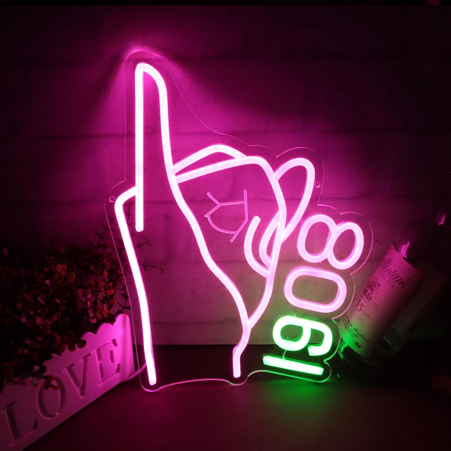 Tiabuy Aka Sorority Neon Signs Gesture Neon Lights Signs, AKA Hand ...