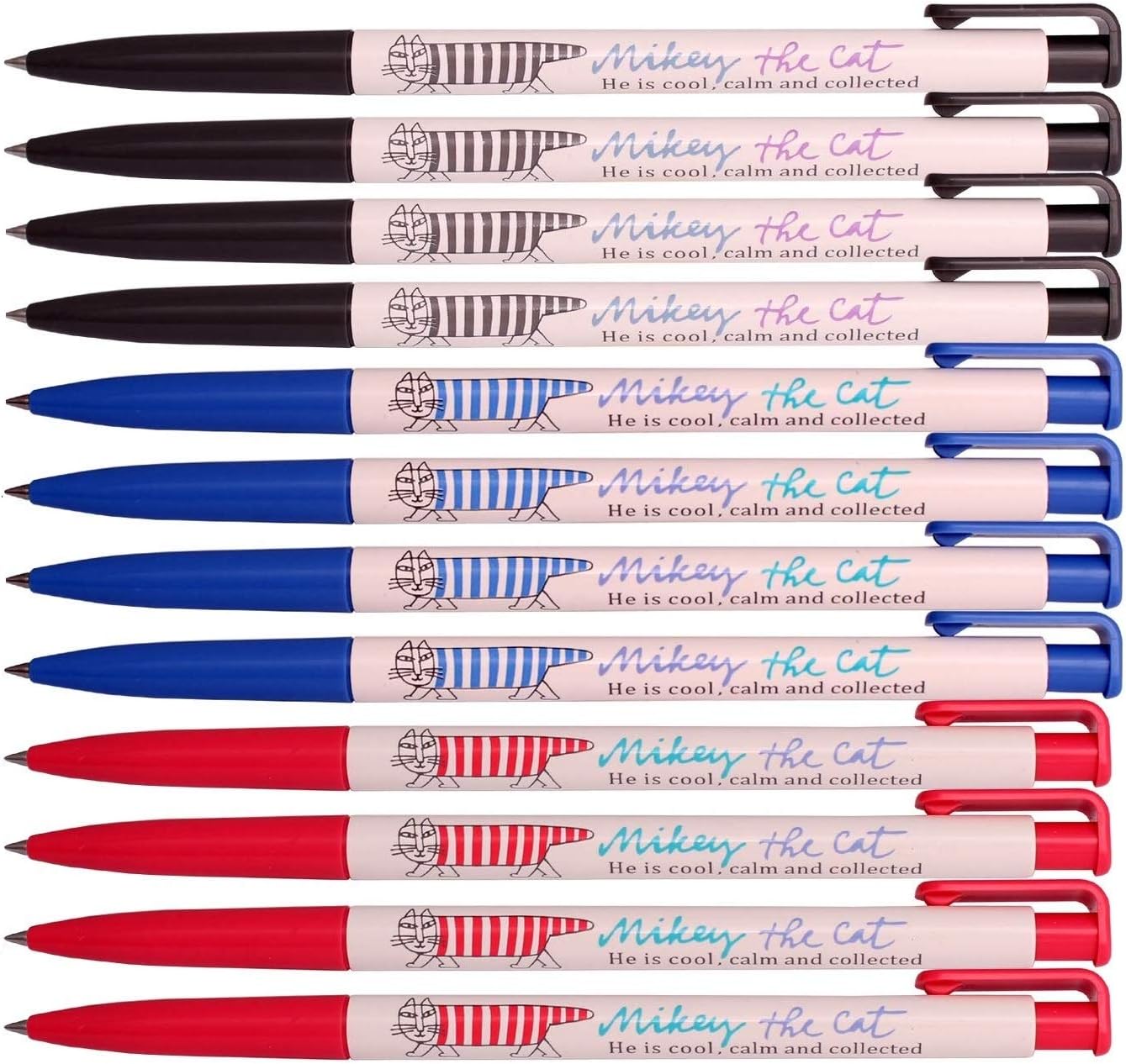 Amazon.com : Xeno 0.5mm Slim Ballpoint Pen Mikey the Cat Calm and ...