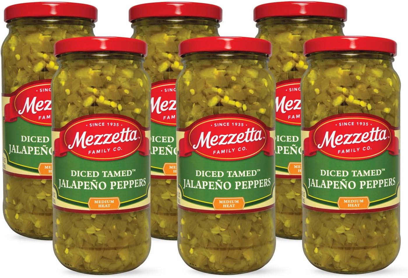 Amazon.com : Mezzetta Jalapeno Peppers, Deli-Sliced Tamed, 16 Ounce ...