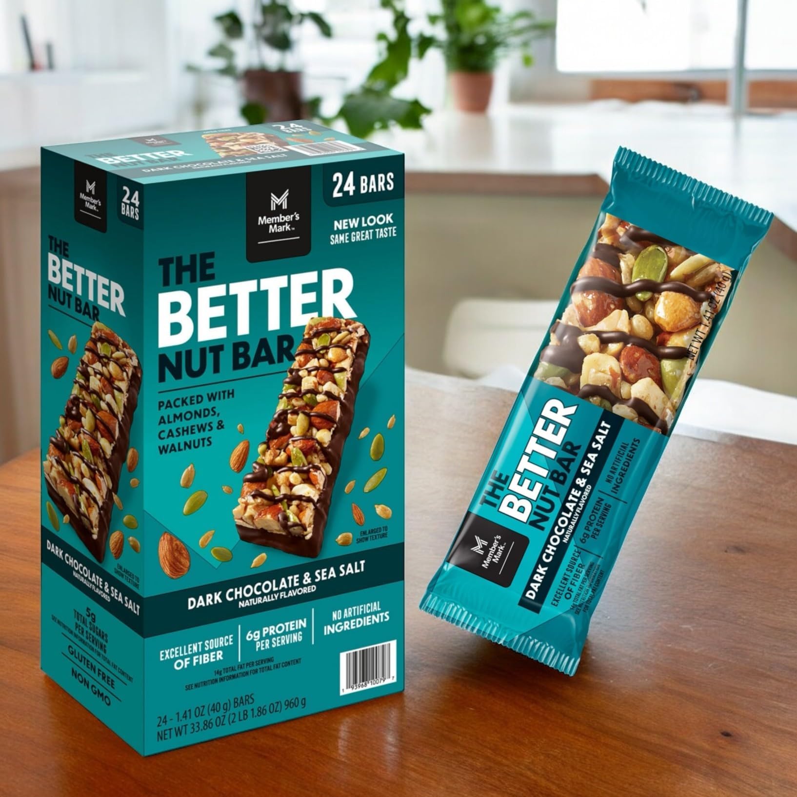 Amazon.com: generic Member Mark The Better Nut Bar, Dark Chocolate and ...