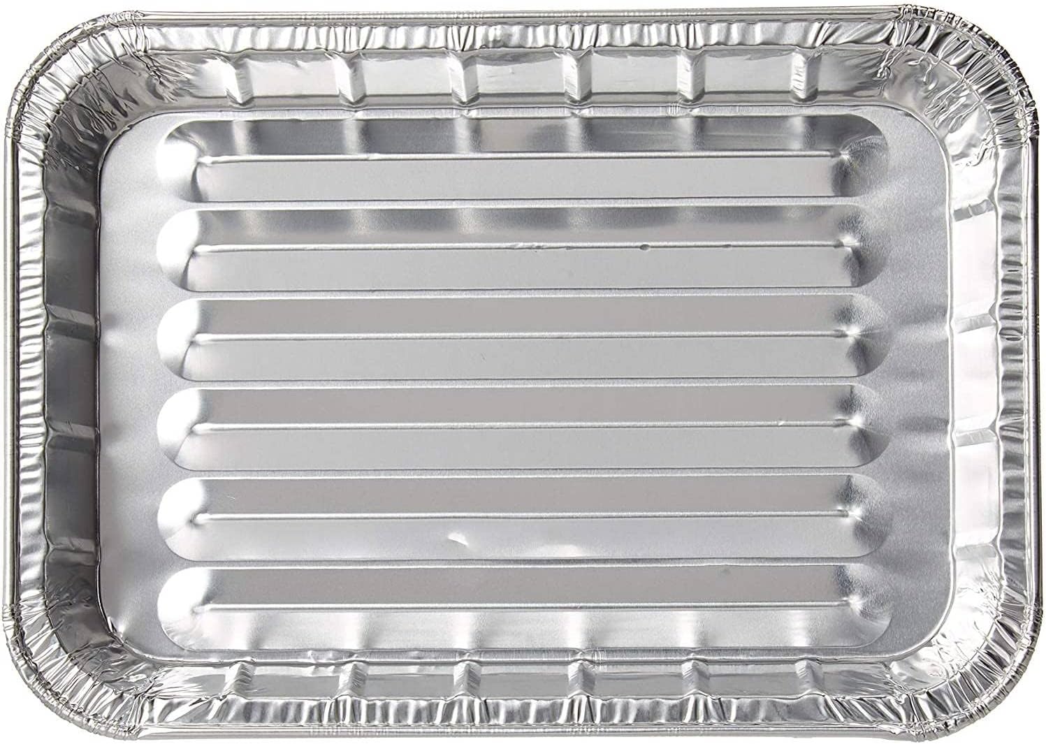 Amazon.com: Party Bargains Aluminum Broiler Pans - 12 Pack, Heavy-Duty ...