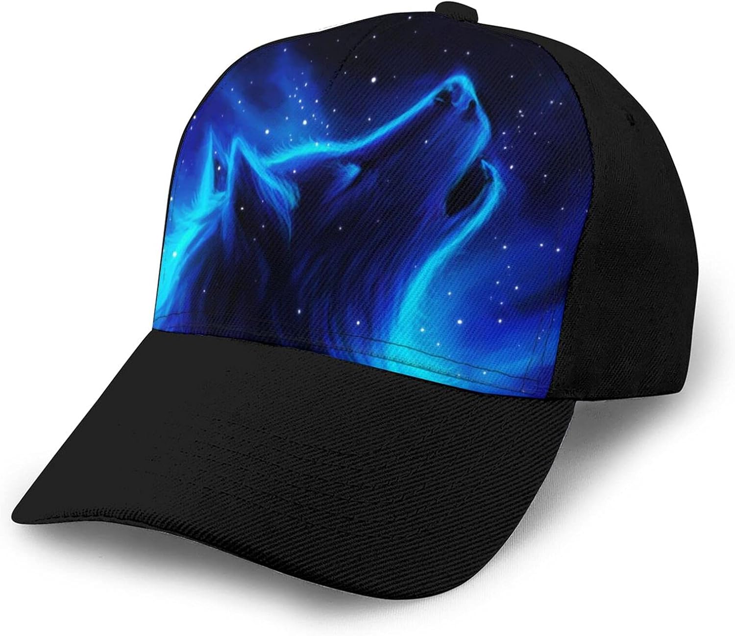 Blue Galaxy Wolf Sports Cap Unisex Baseball Cap Fashion Dad Hat Classic ...