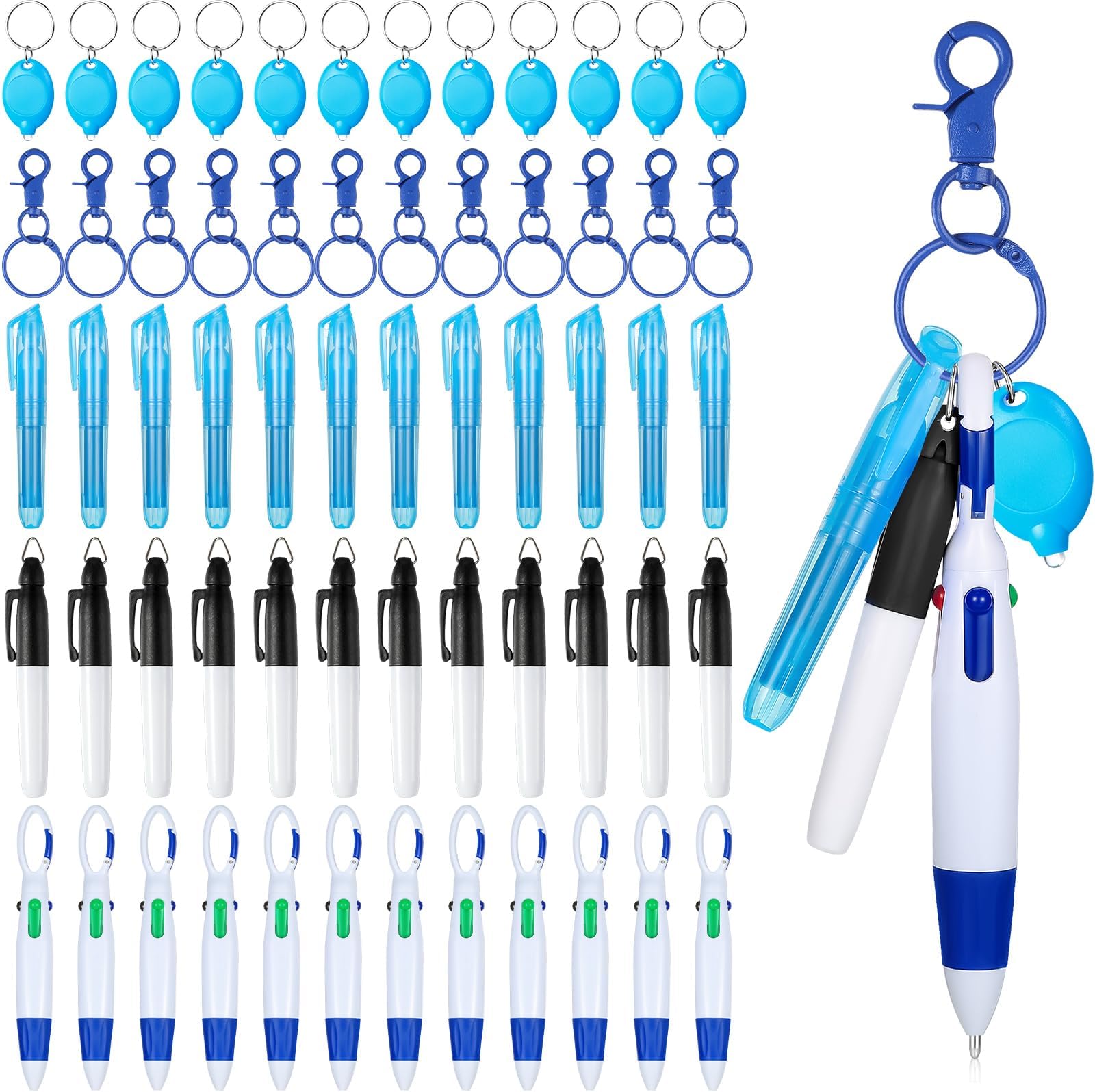 Amazon.com : 60 Pcs Mini Pens for Nurses Pen Badge Clip with Mini ...