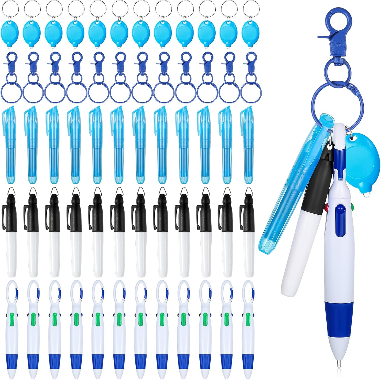 Amazon.com : 60 Pcs Mini Pens for Nurses Pen Badge Clip with Mini ...