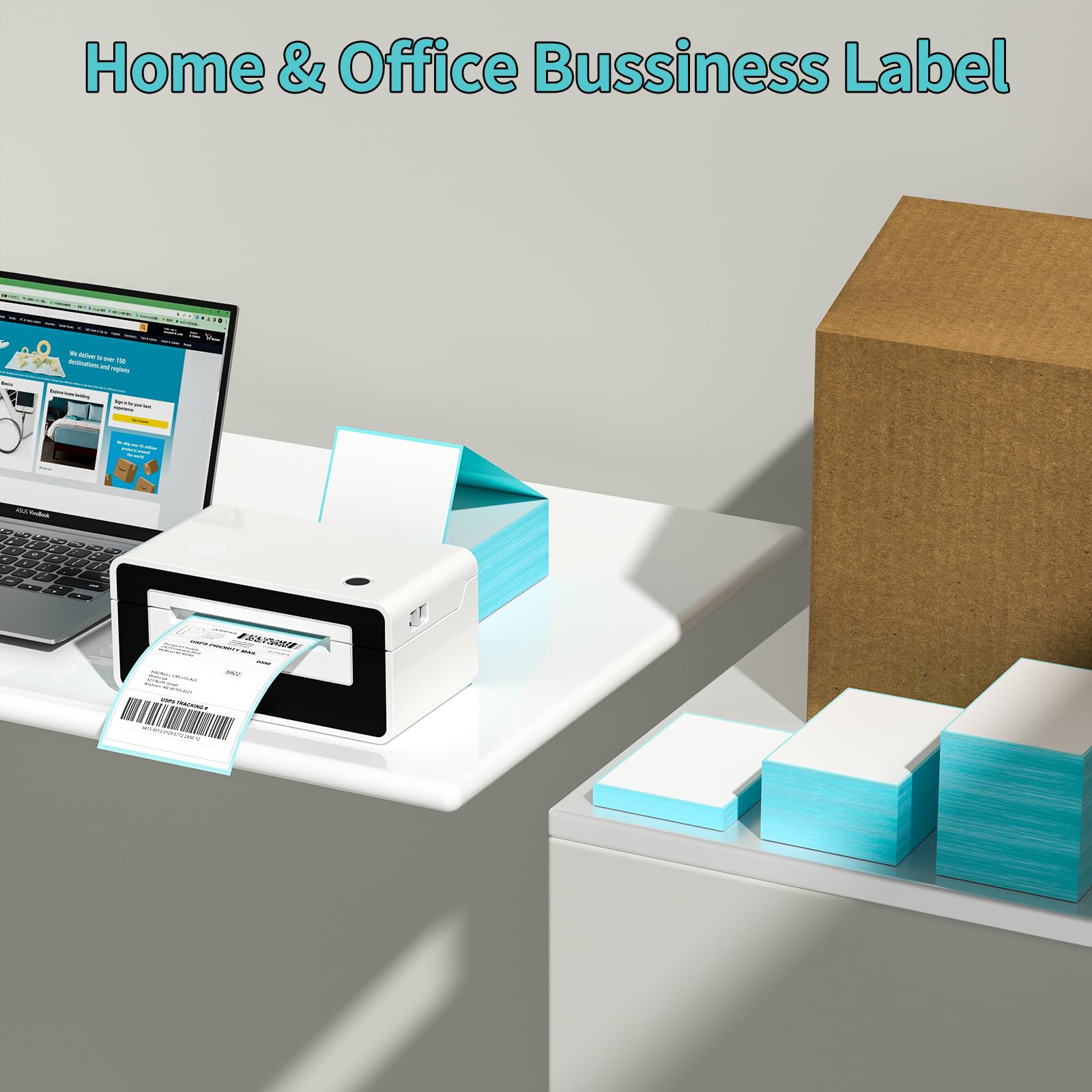 Snapklik.com : FungLam Direct Thermal Shipping Labels - 4x6 Thermal ...