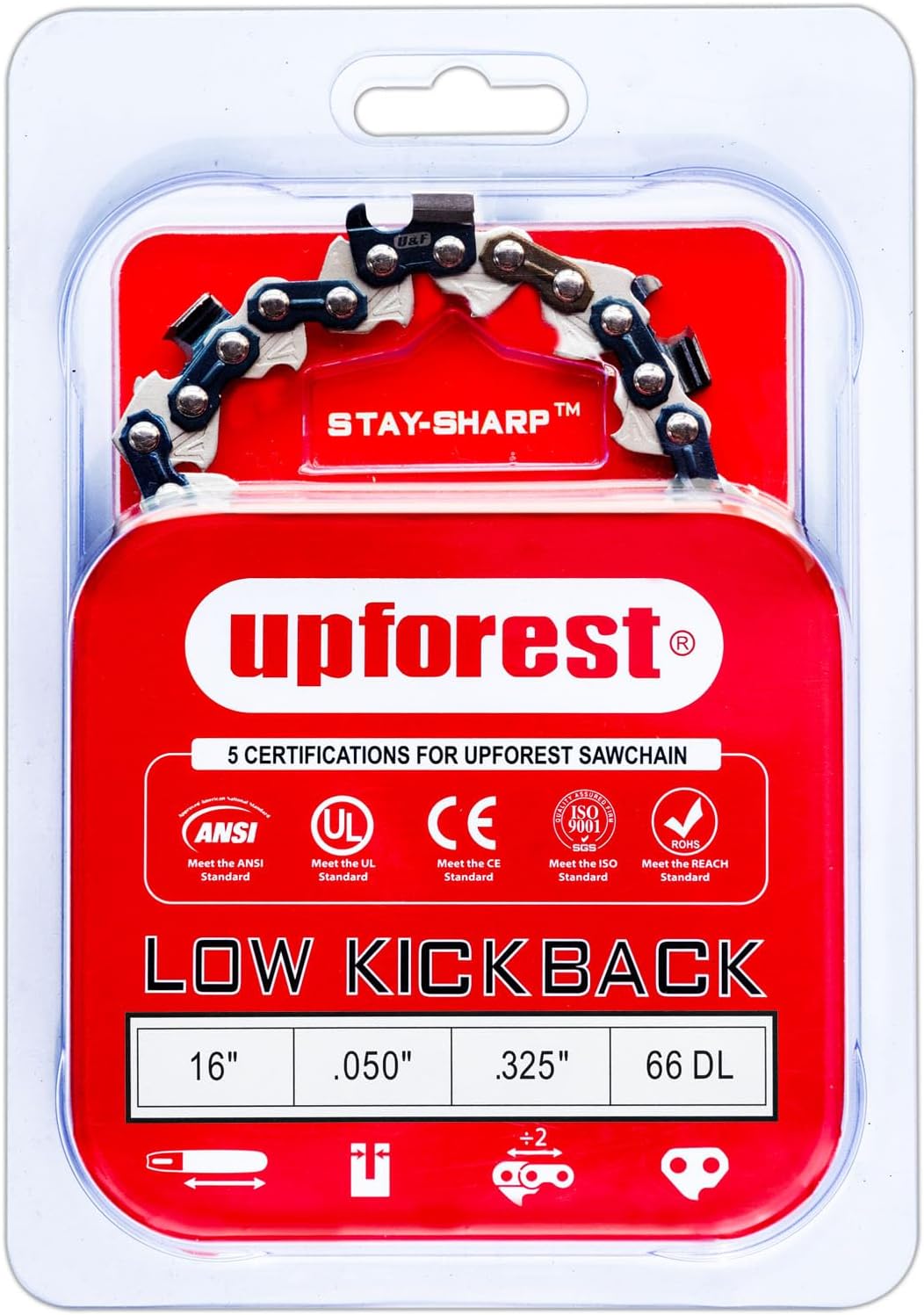 Amazon.com: Husqvarna 531300437 H30 Chainsaw Chain 16" .050 Gauge .325 ...