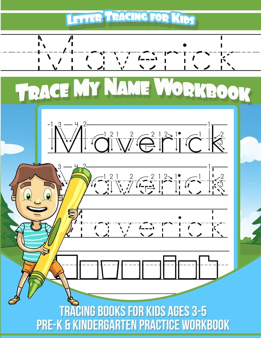 Maverick Letter Tracing for Kids Trace my Name Workbook: Tracing Books ...