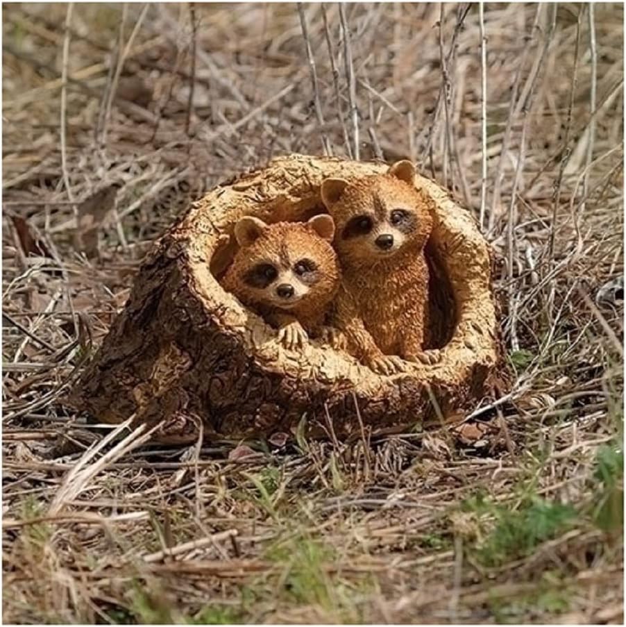 Amazon.com: Roman Giftware Inc., Garden Collection, 7.75" H Raccoons ...