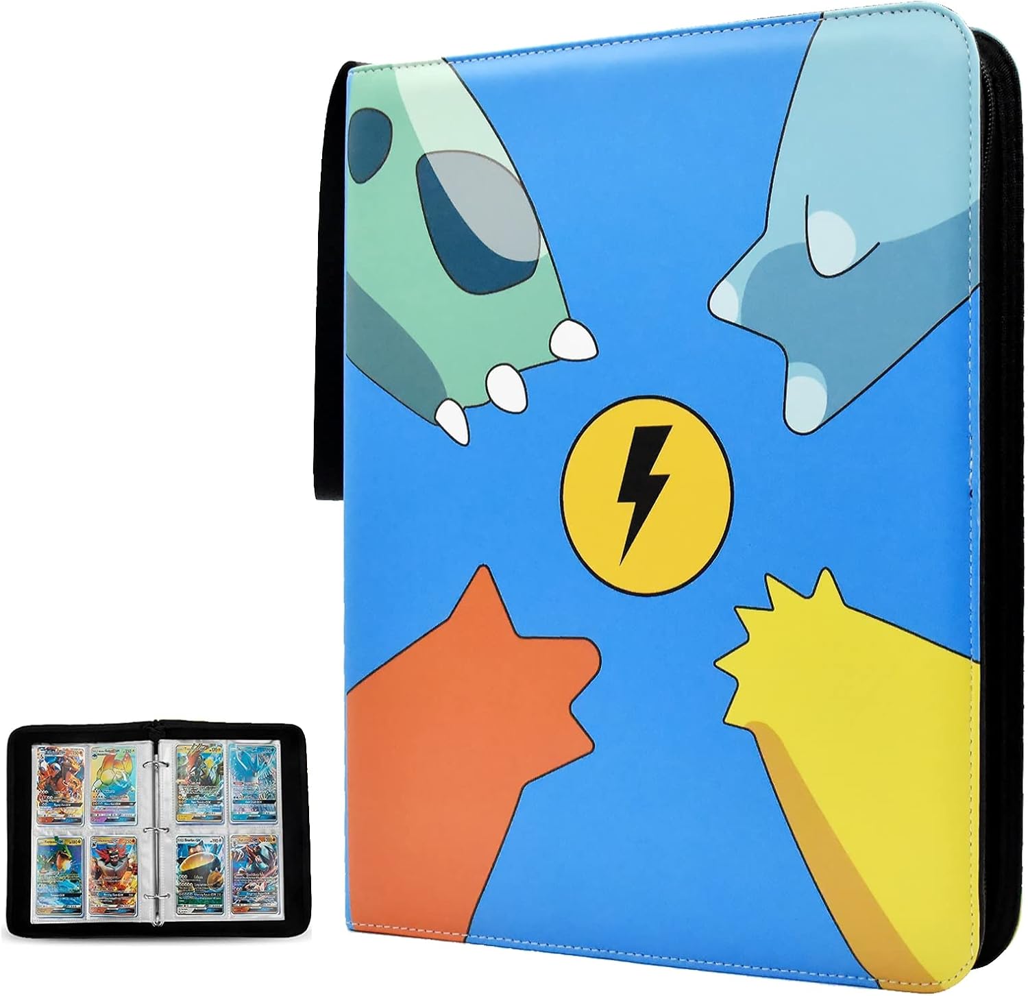 Amazon.com: card binder 4 pocket, trading Card Book Favorites Album ...