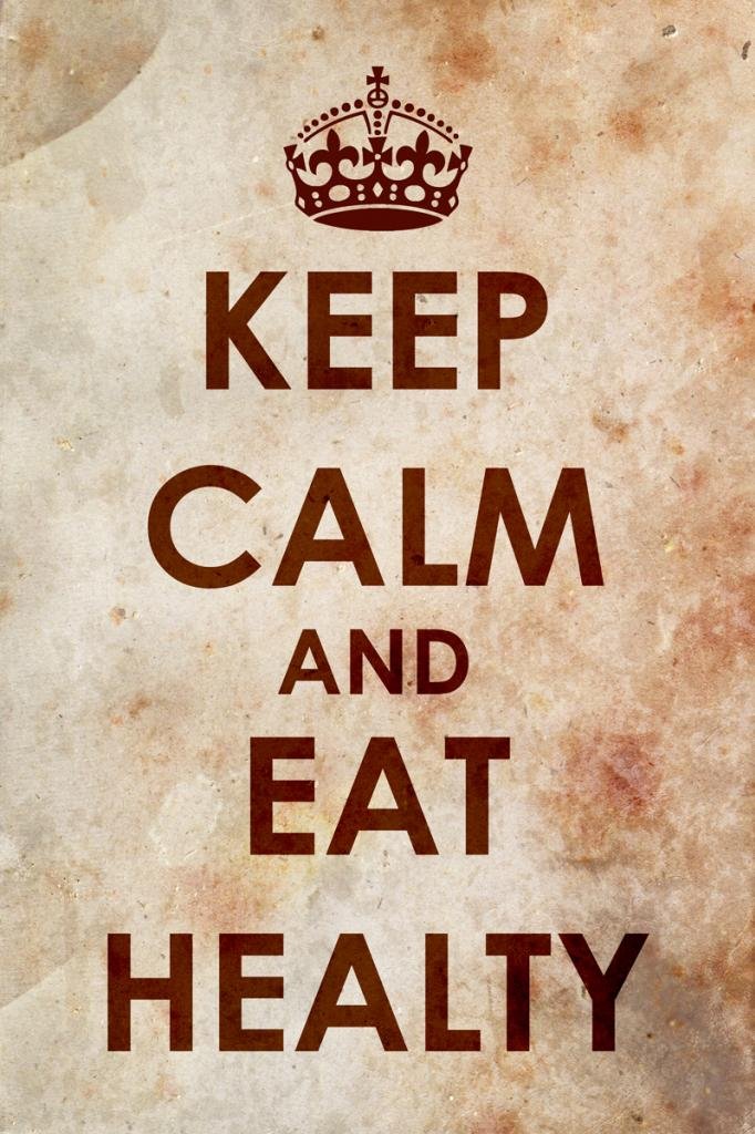 Art Emporio 'Keep Calm Eat Healthy' Poster (Poster Paper, 40.64 cm x 60 ...