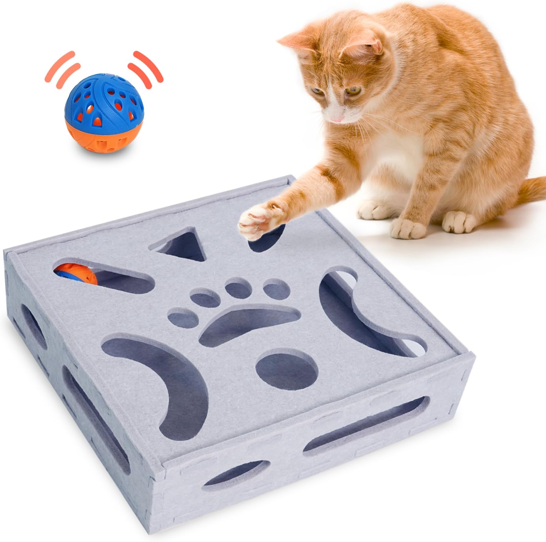 Amazon.com: Aberatail Cat Puzzle Toy, Interactive Cat Toys for Indoor ...