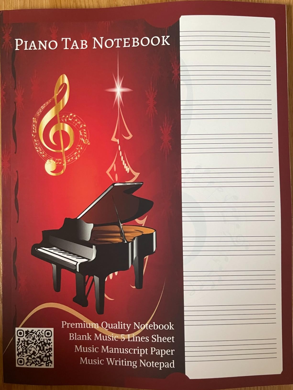 Piano Tab Notebook: Blank Music Manuscript Paper I Music Writing ...