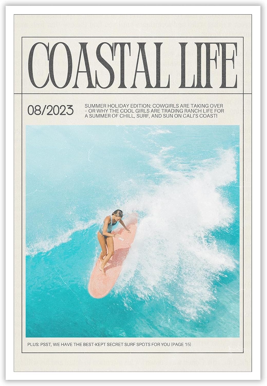 Amazon.com: Liyark Coast Surfing Life Summer Vacation Posters Summer ...