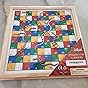 Amazon.com: Gothink Wooden Snakes and Ladders Game - Educational Board ...
