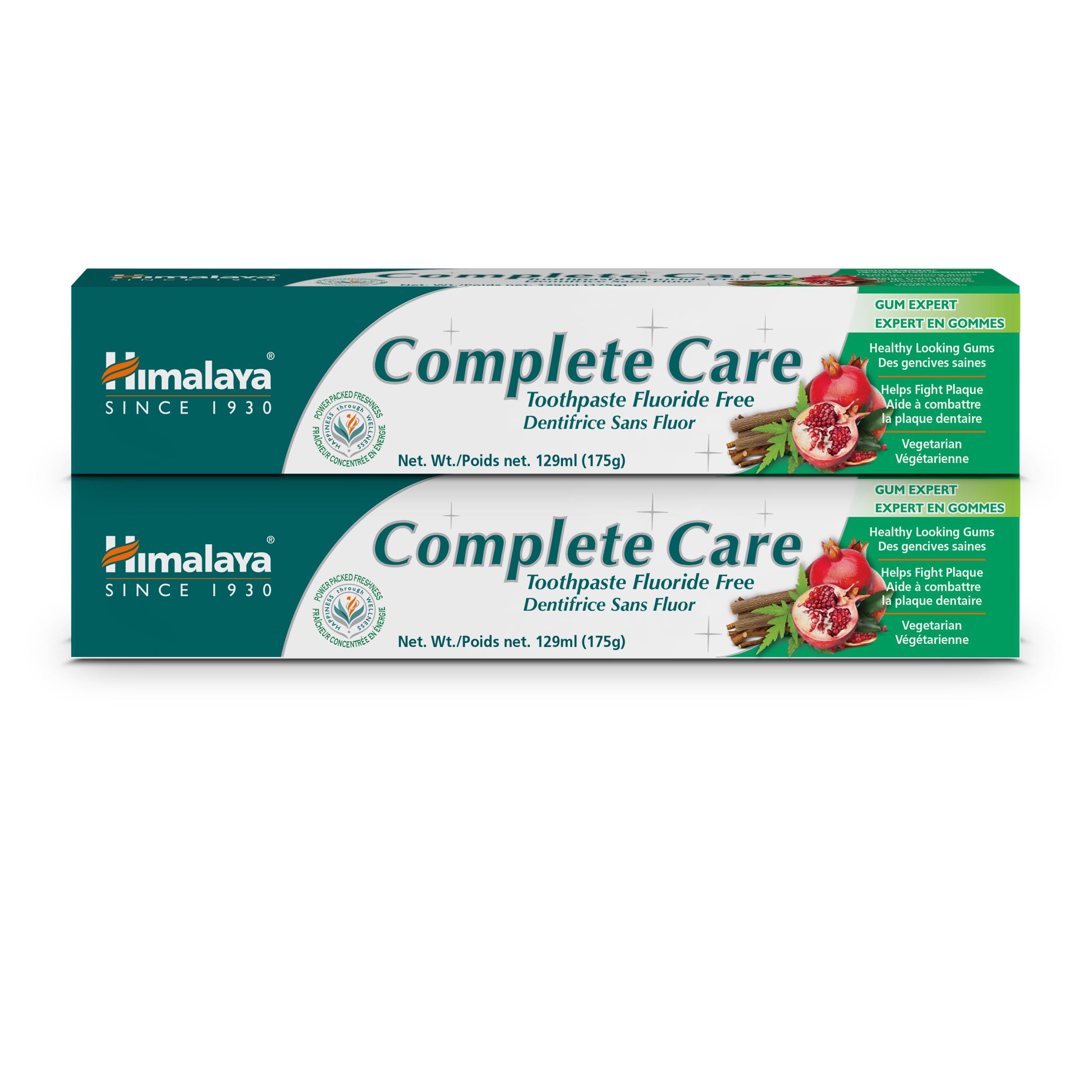 Himalaya Complete Care Toothpaste, Fluoride-Free to Brighten Teeth, 6. ...