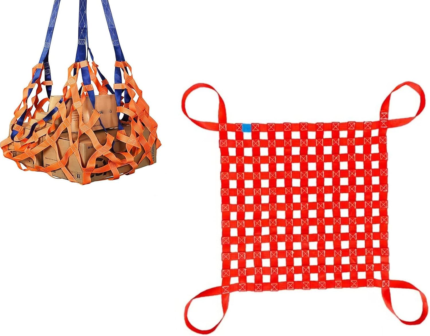 Amazon.com: Lifting Hoisting Net - Flat Polyester Sling Hoisting Net ...
