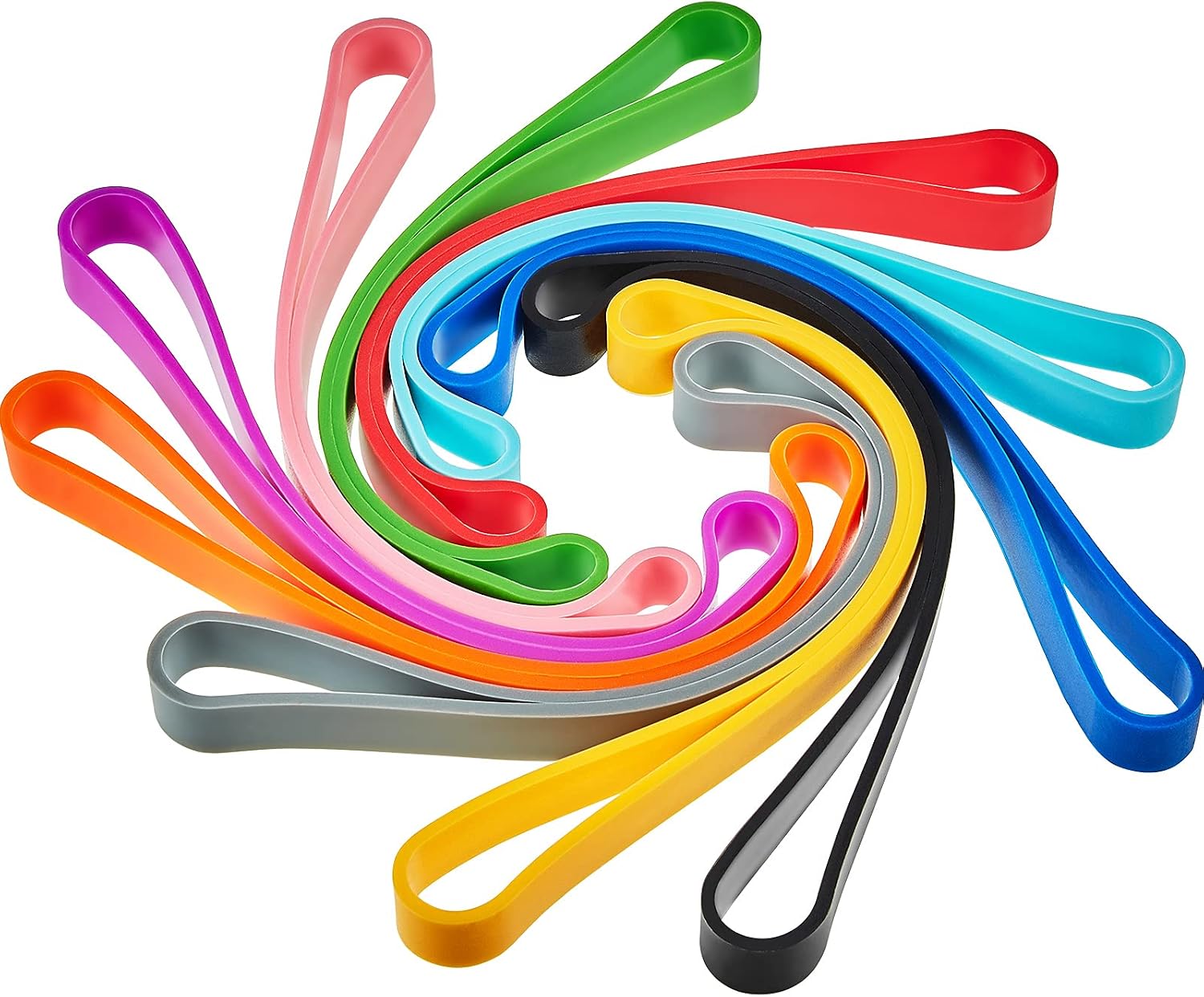 Brandclub - Silicone Rubber Bands Assorted Colored Rubber Bands Elastic ...