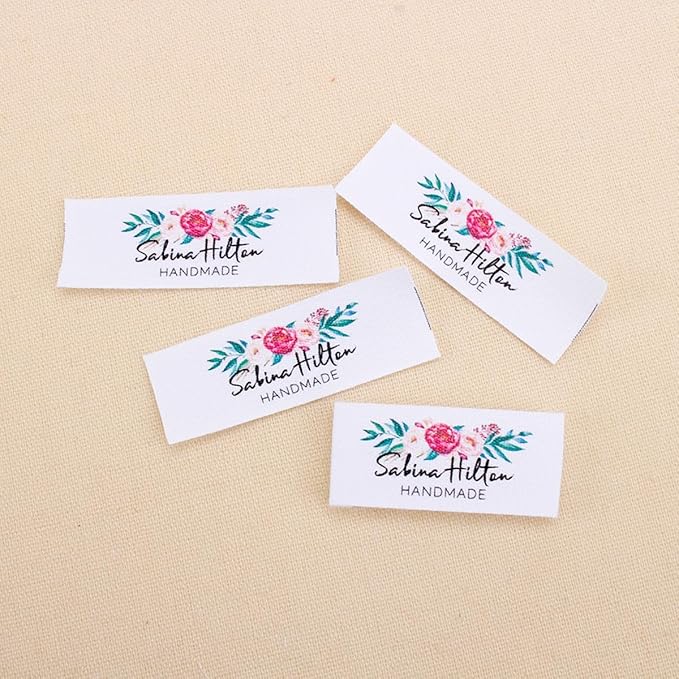 PGORSDOR Personalized Sewing Labels for Handmade Items,Clothing Labels ...