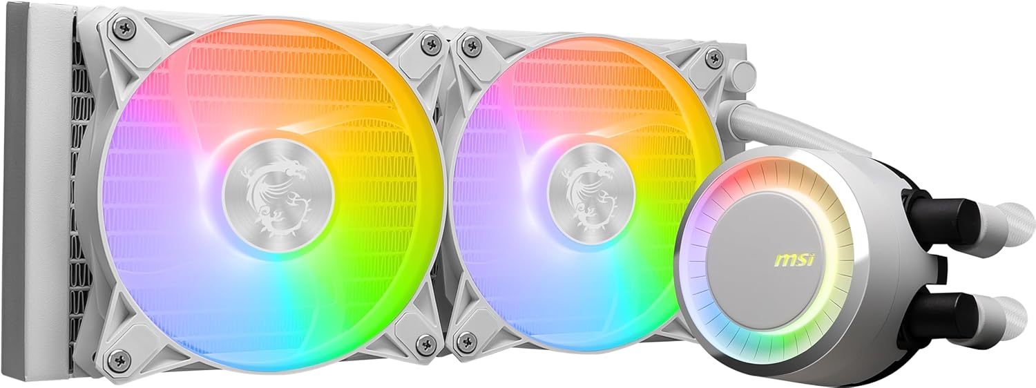 Amazon.com: MSI MAG CoreLiquid E240 White - AIO ARGB CPU Liquid Cooler ...