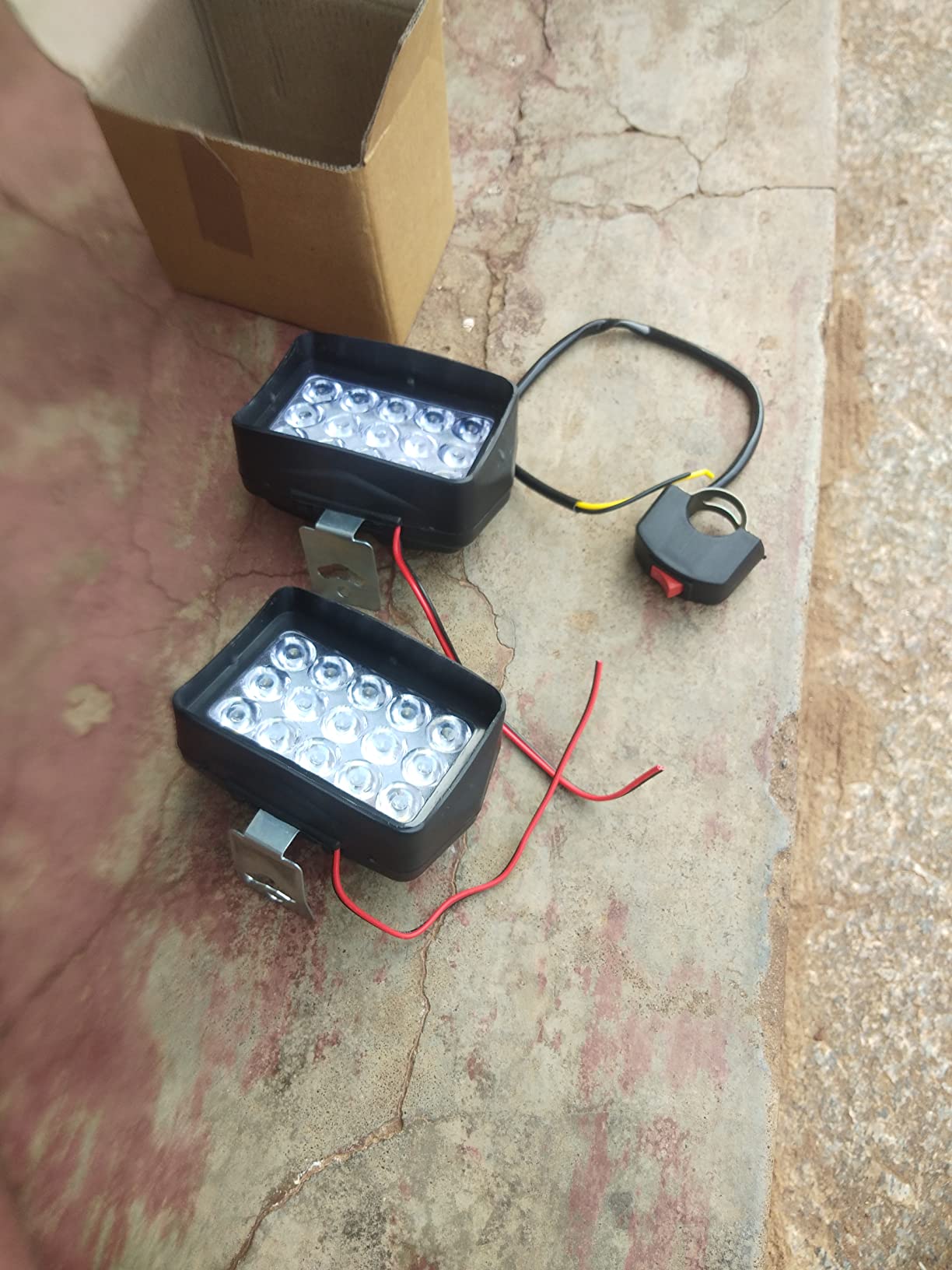 PETROX 15 Led White Bike Led Light Driving Waterproof Headlights Fog ...