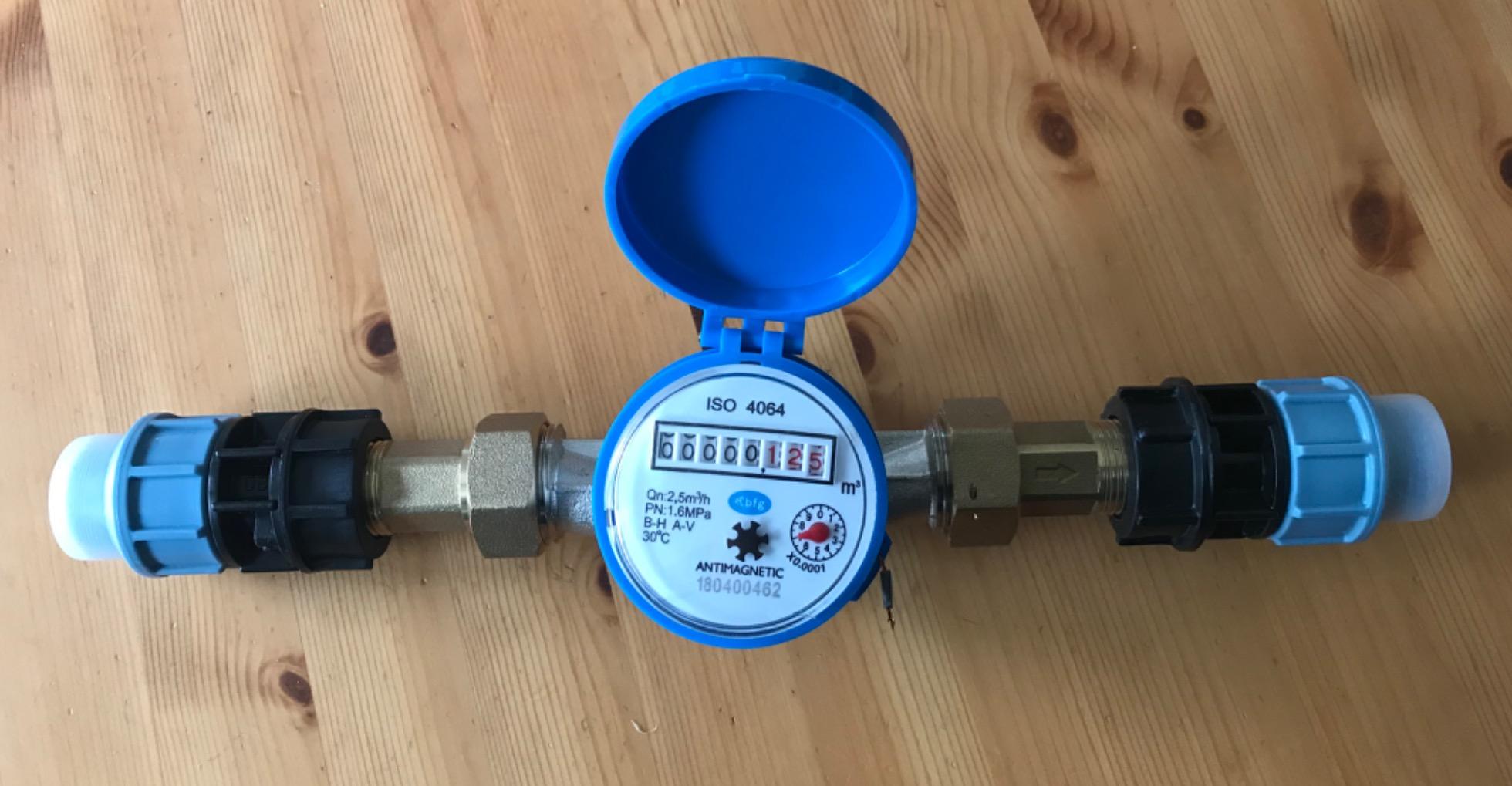 BFG WRAS Certificate Water Meter with Non-return Brass Fittings 3/4 ...