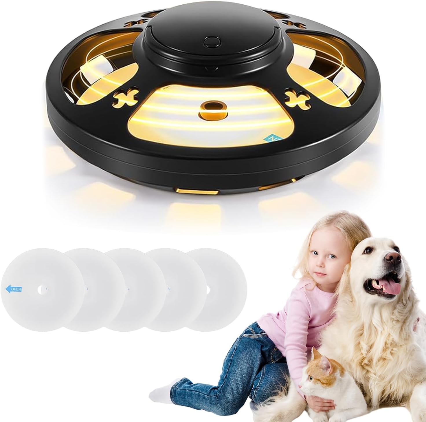 Flea Traps for Home, Flea Light Trap, Non-Toxic Flea Lamp Traps for ...