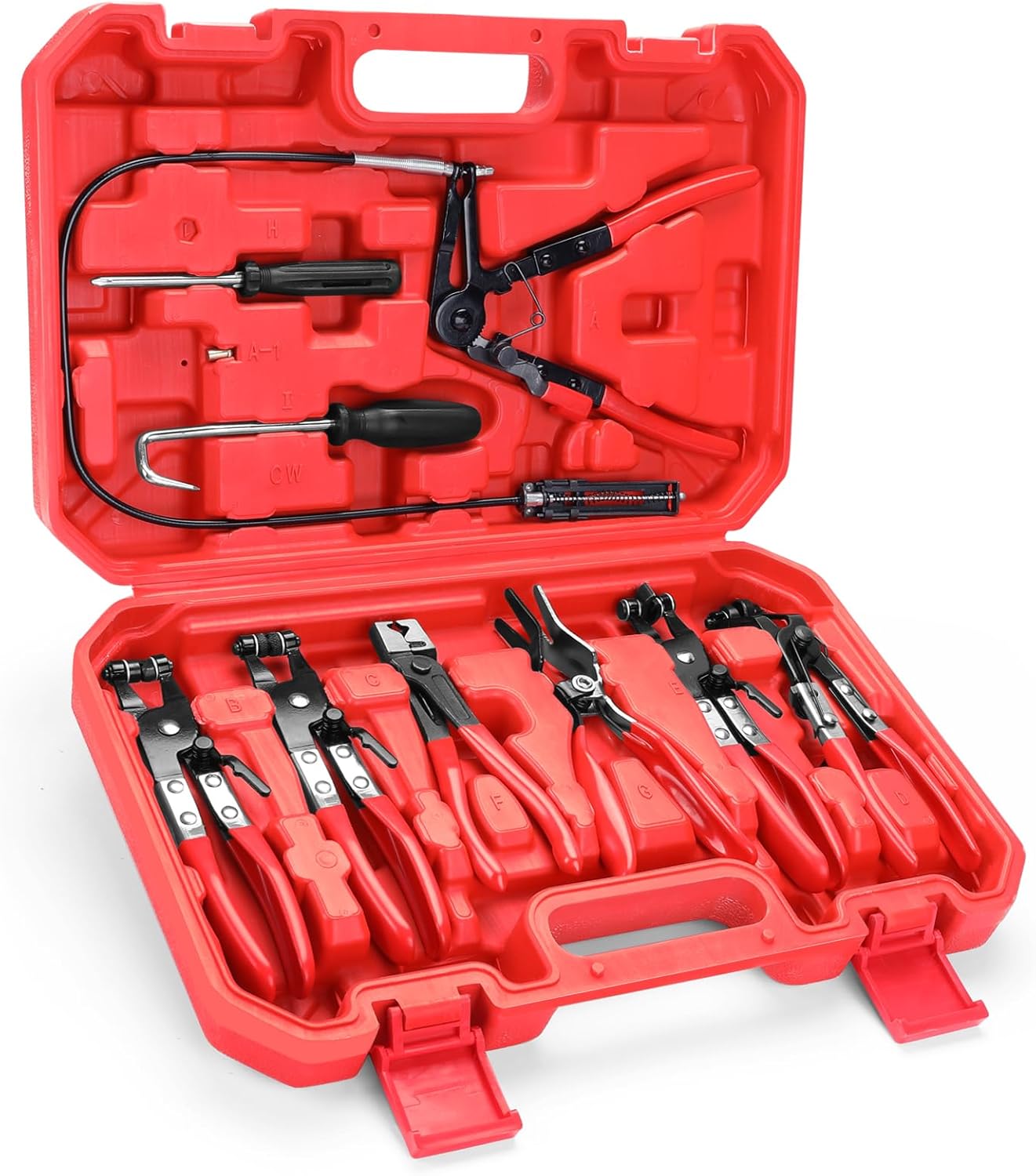 Amazon.com: DenForste 9pc Hose Clamp Pliers, for Fuel Oil & Water Hoses ...