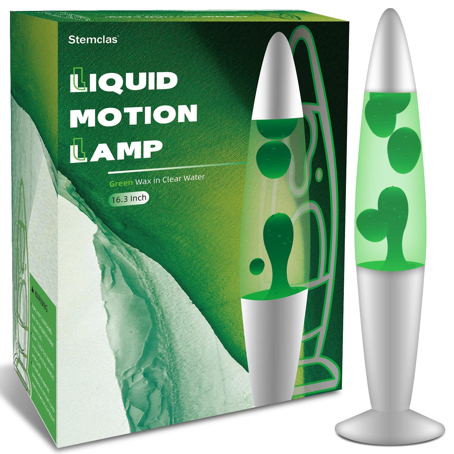 Stemclas 16-Inch Liquid Motion Lamp, Wax Flow in Liquid Relaxing Night ...
