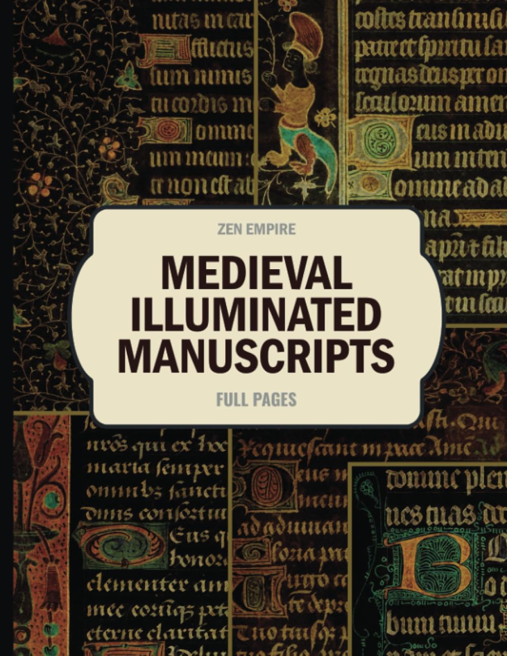 Vintage Gothic Scrapbook Paper: Dark Medieval Illuminated Manuscripts ...