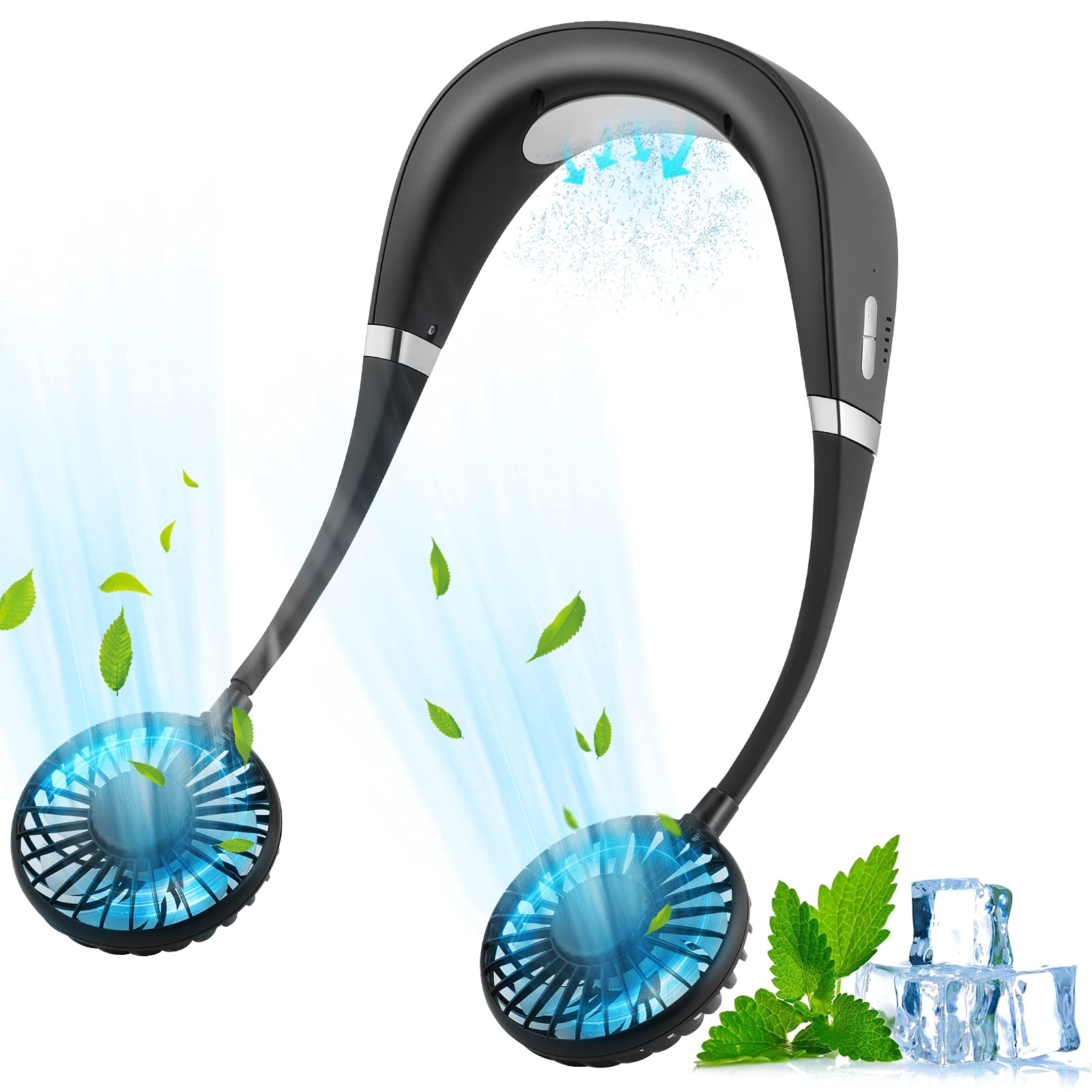 Buy Neck Fan - Body Fan, Face Fan with Strong Wind, Quiet, 3 Speeds ...