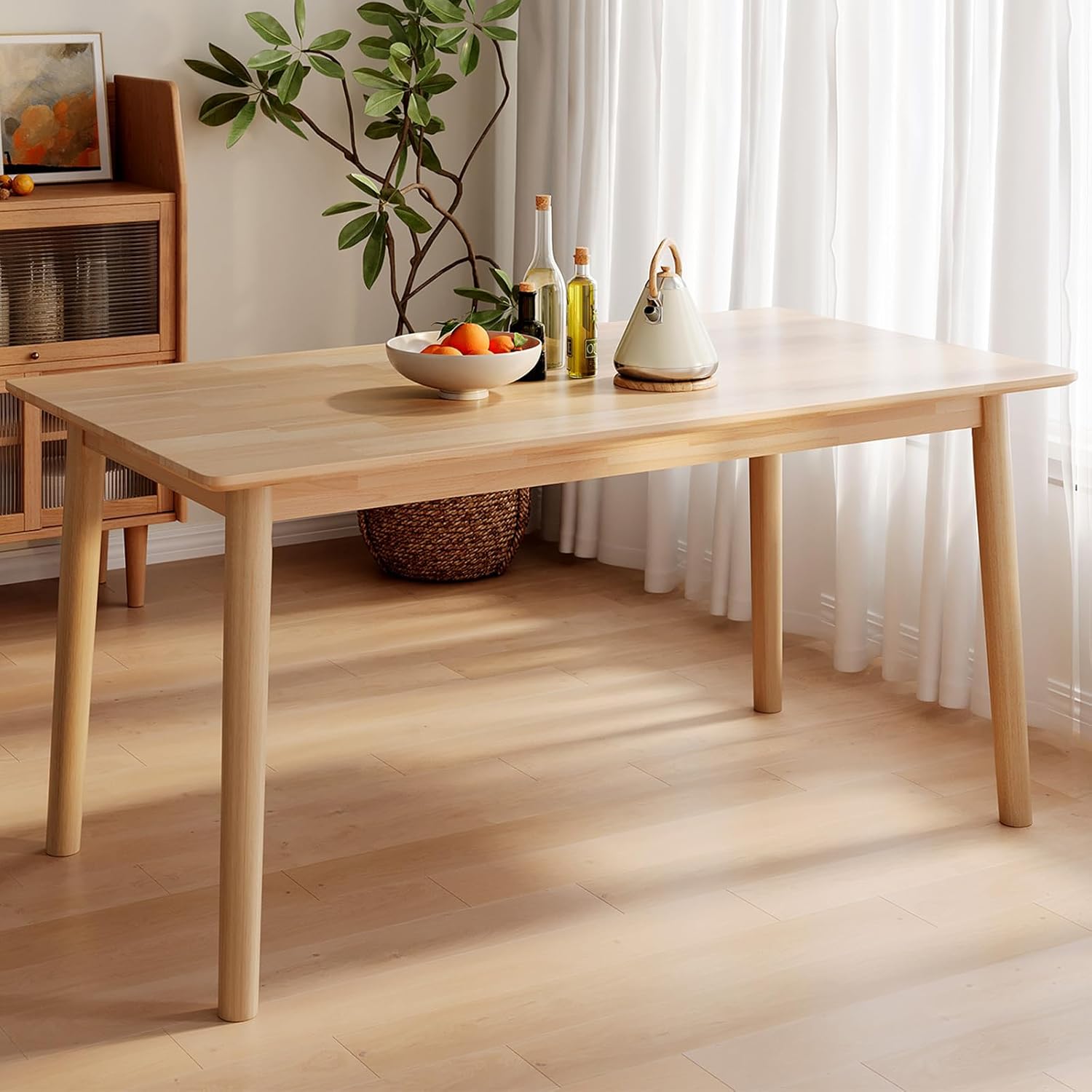 Amazon.com - Recximi 47.2" Rectangular Vintage Dining Table, Mid ...