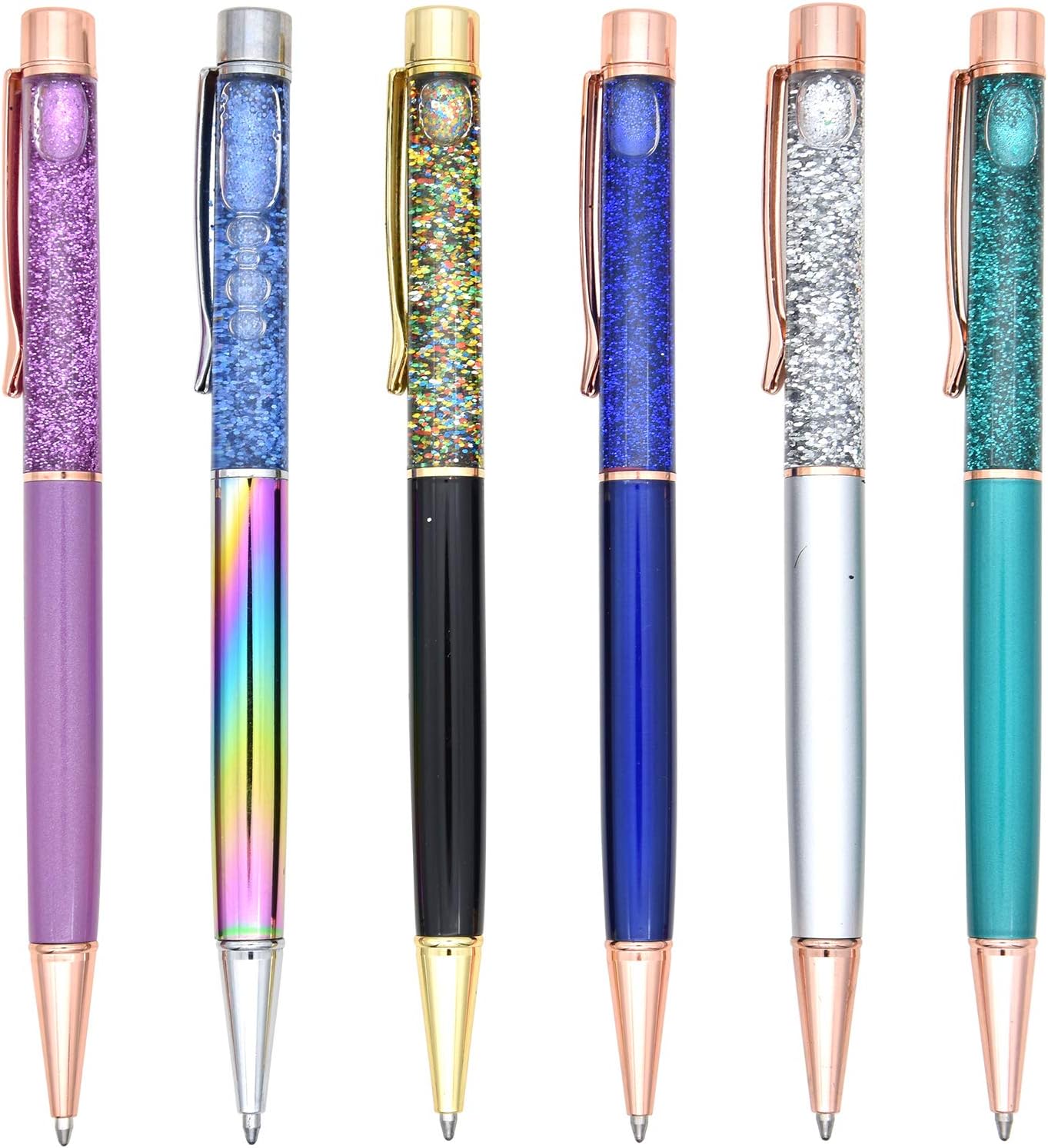 Amazon.com : Liquid Sand Pen Ballpoint Pens 5 Pcs Metal Pen Refills ...