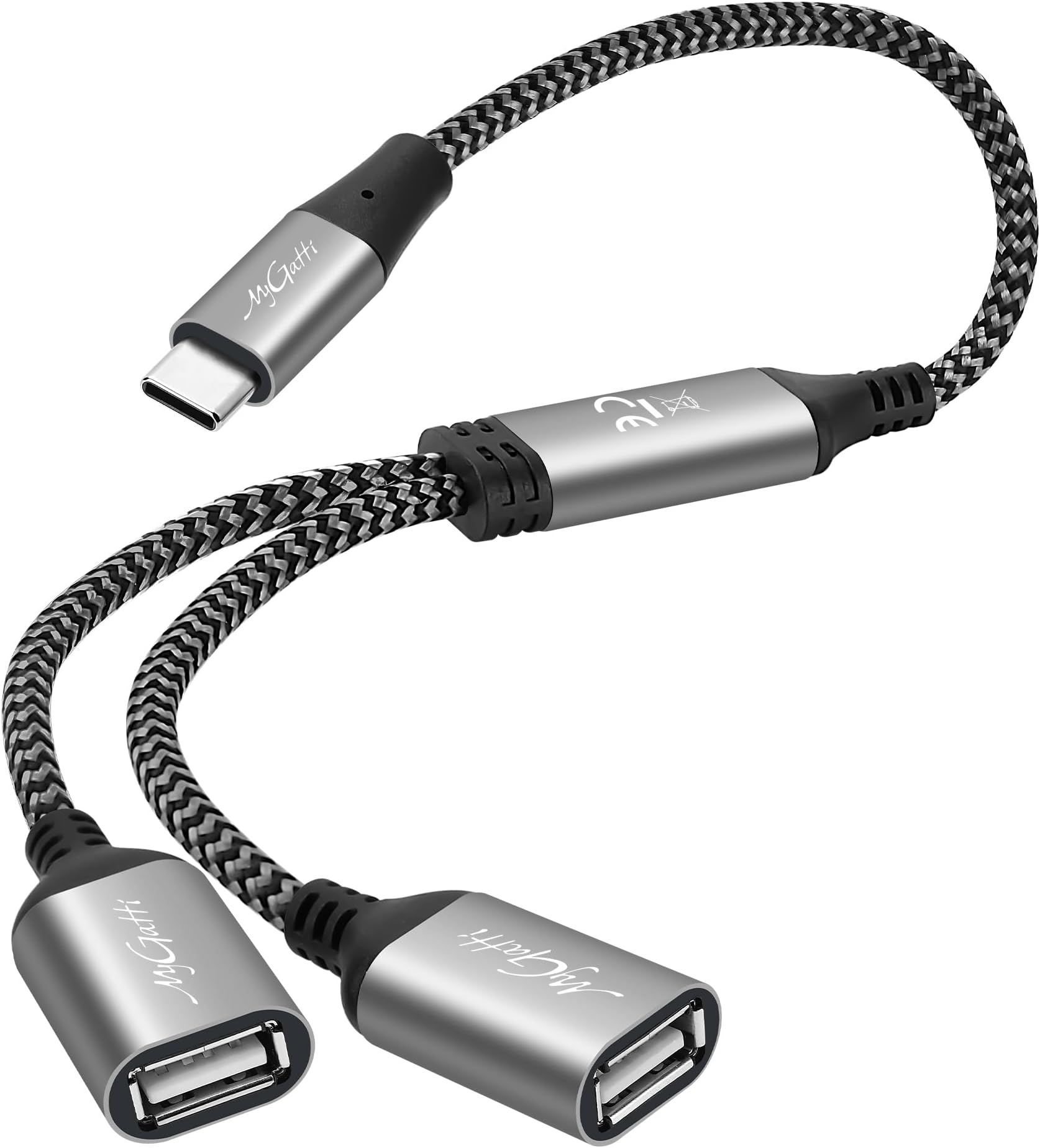 USB C Splitter 1 zu 2, USB C Y Kabel Kopfhörer Adapter und Laden, Typ C ...