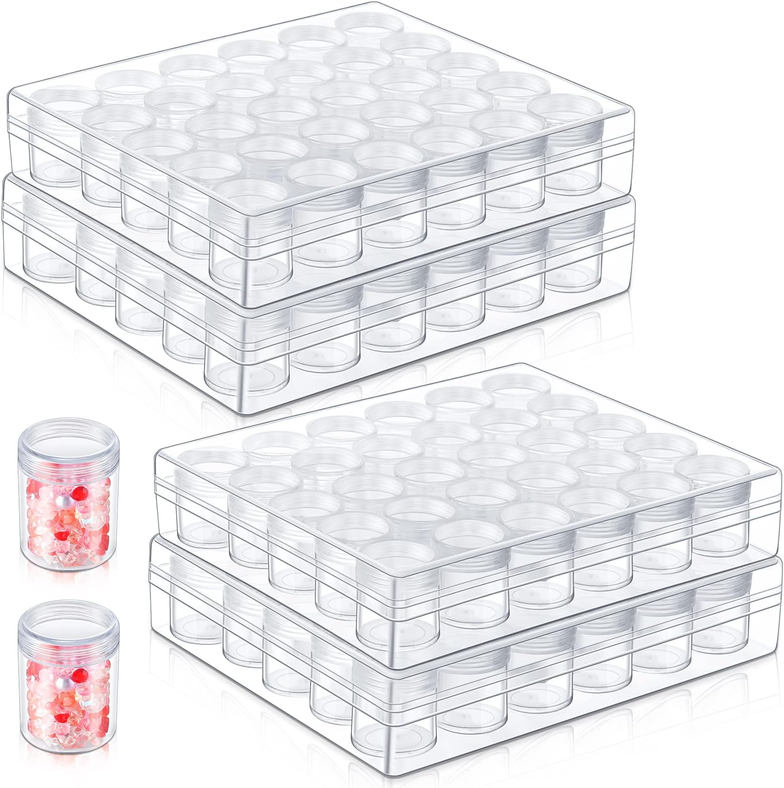 Amazon.com: The Beadsmith Personality Case, Clear Plastic Bead Storage ...
