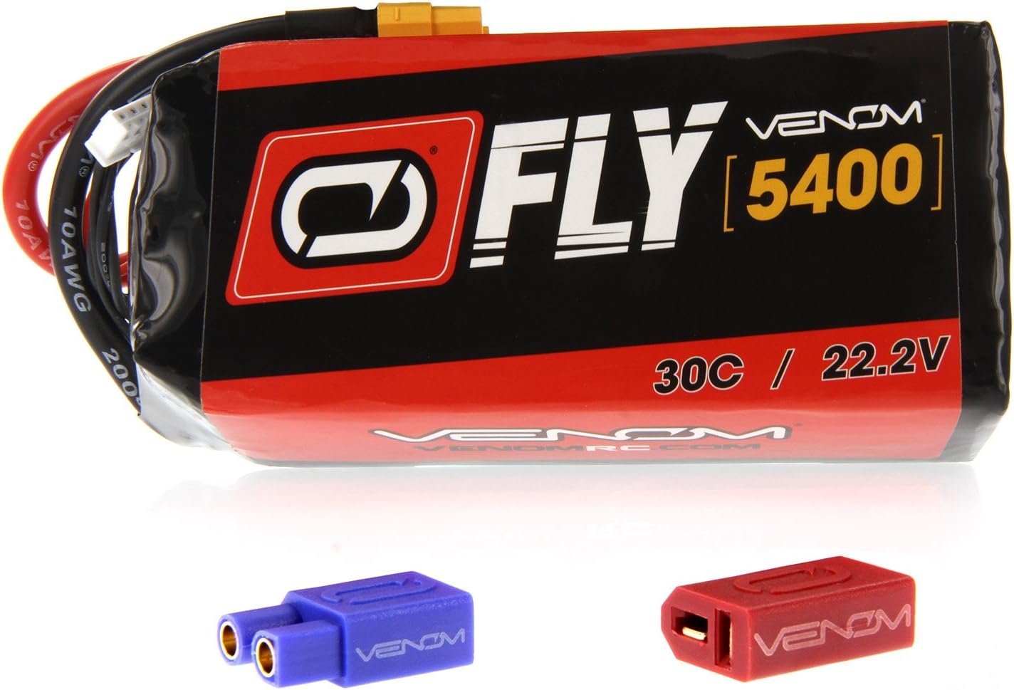 Amazon.com: Venom Fly Series 30C 6S 5400mAh 22.2V LiPo Battery - UNI 2. ...
