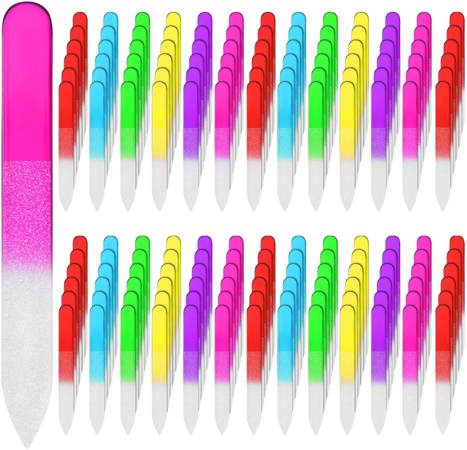 Amazon.com : SIUSIO 30PK Professional Glass Nail Files for Natural ...