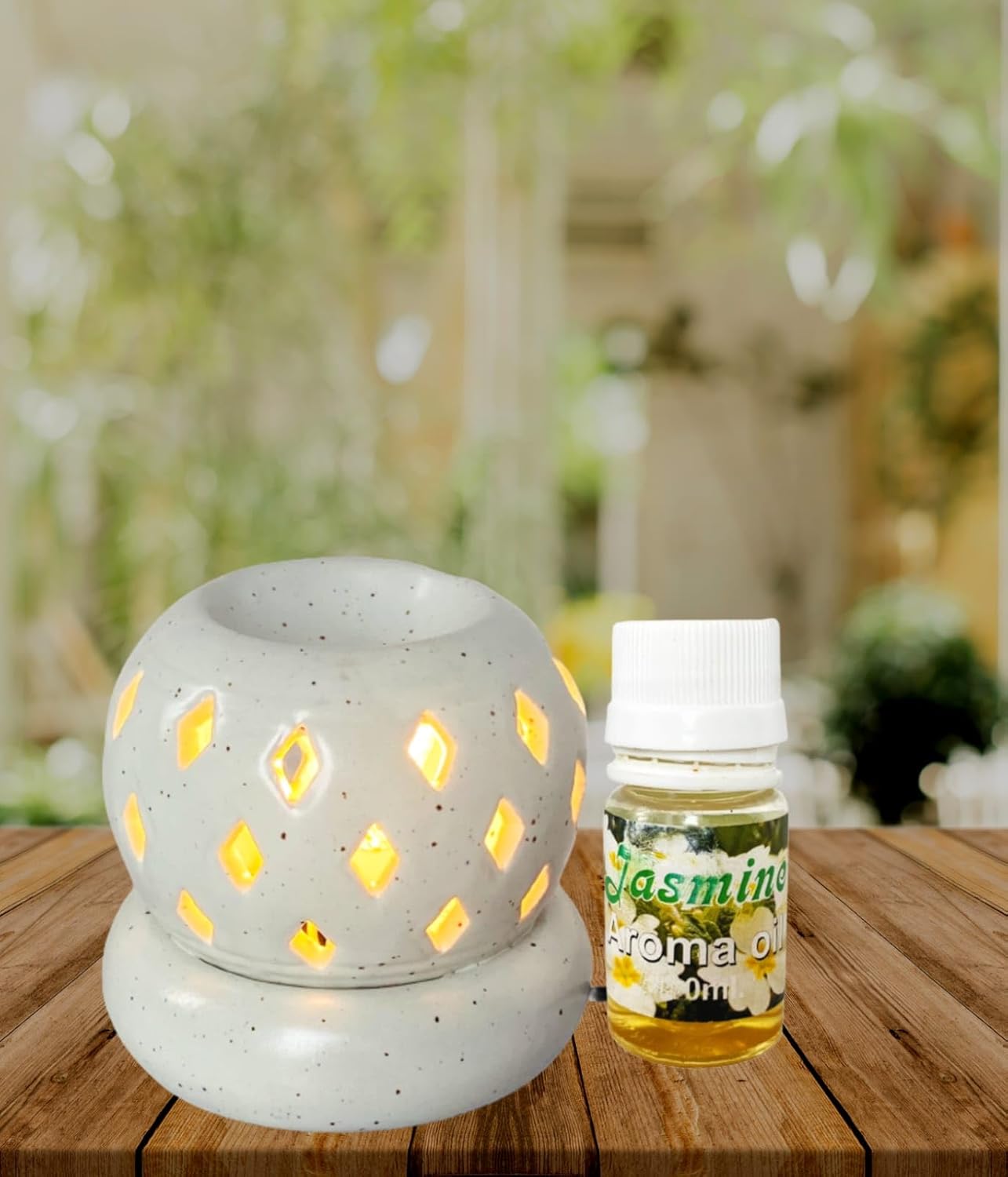 Nature Art Ceramic Scented Electric Aroma Diffuser for Home Fragrance ...