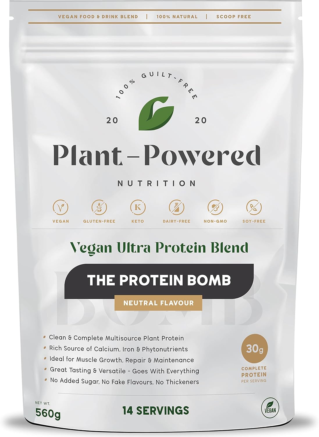 The Protein Bomb | Vegan Ultra Protein Powder Blend | 14-28 Servings ...